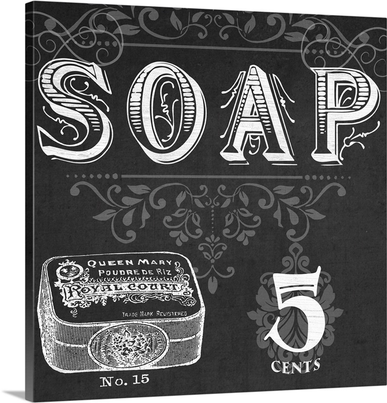 Chalkboard Bath Signs I | Great Big Canvas