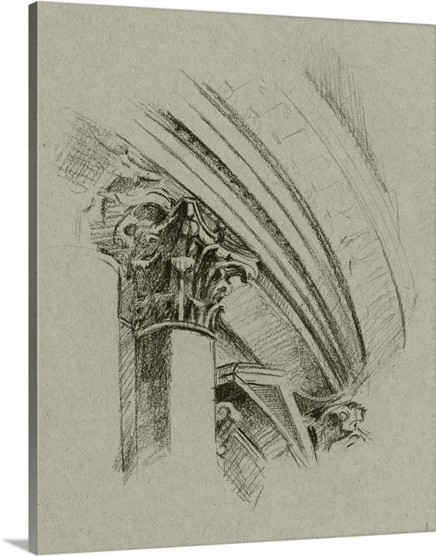 Charcoal Architectural Study III | Great Big Canvas