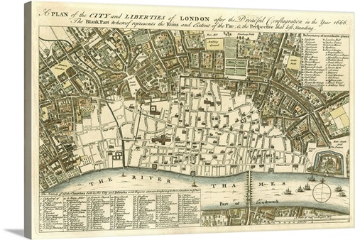 City Plan of London | Great Big Canvas