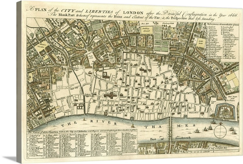 City Plan of London | Great Big Canvas