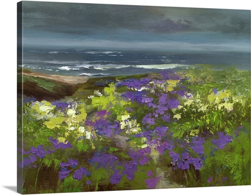 Cliffside Flowers | Great Big Canvas