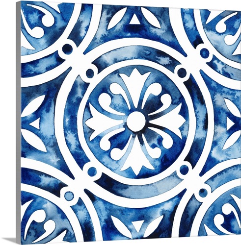 Cobalt Tile IV | Great Big Canvas