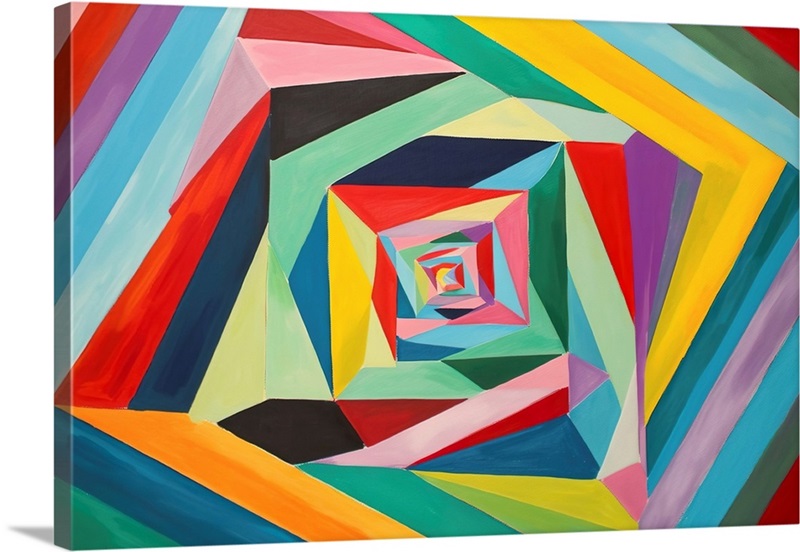 Colorful Geometric Abstraction III | Great Big Canvas