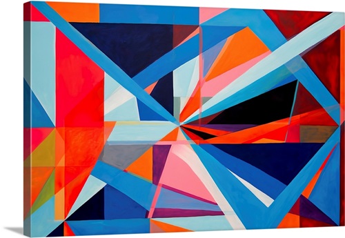 Colorful Geometric Abstraction X Wall Art, Canvas Prints, Framed Prints ...