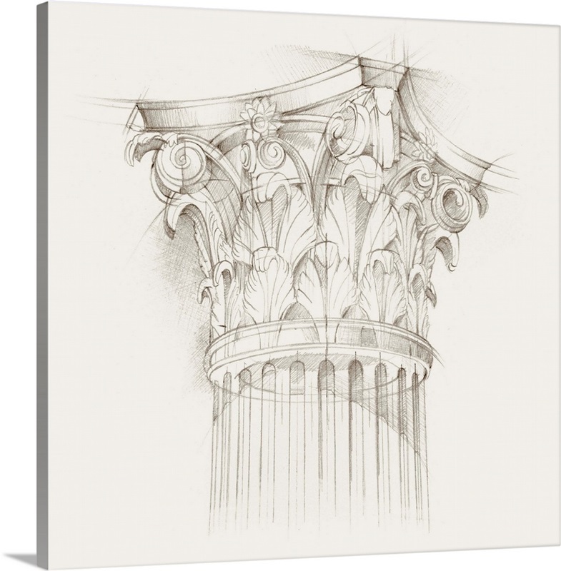 Column Schematic IV | Great Big Canvas