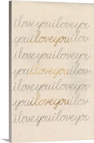 Cursive Script II Wall Art, Canvas Prints, Framed Prints, Wall Peels ...