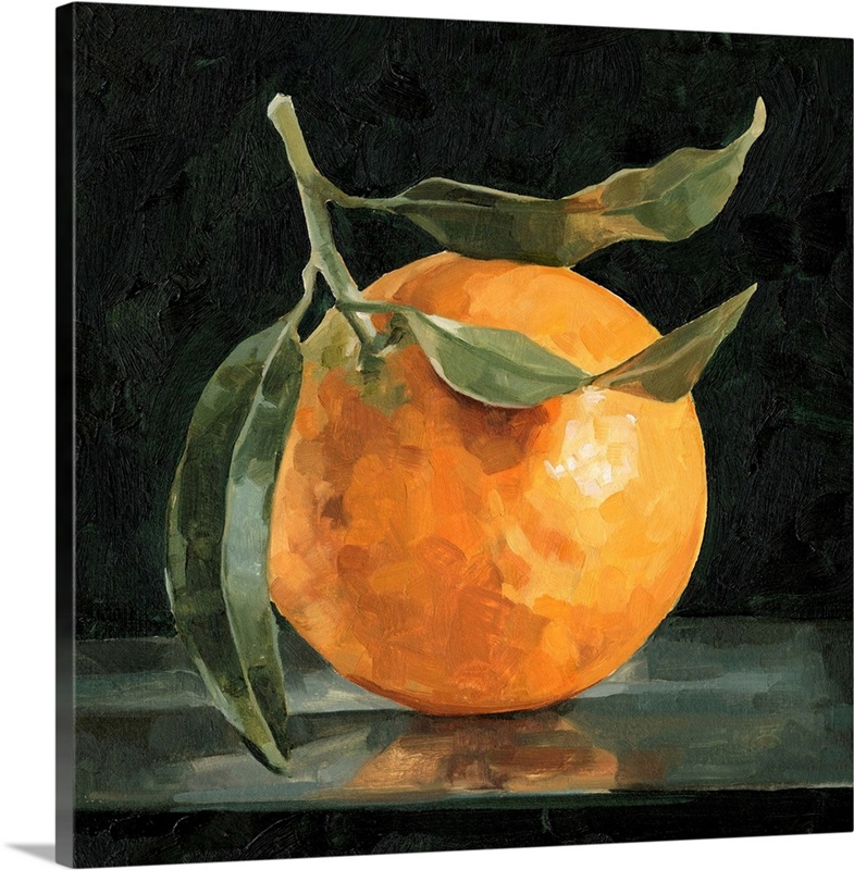 Dark Orange Still Life I | Great Big Canvas