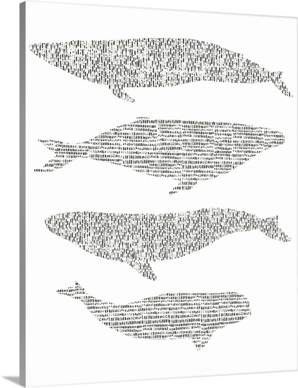 Dashed Whale Chart II | Great Big Canvas