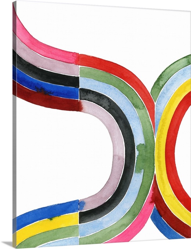 Deconstructed Rainbow V | Great Big Canvas