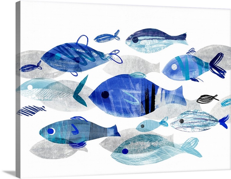 Fish Parade II | Great Big Canvas