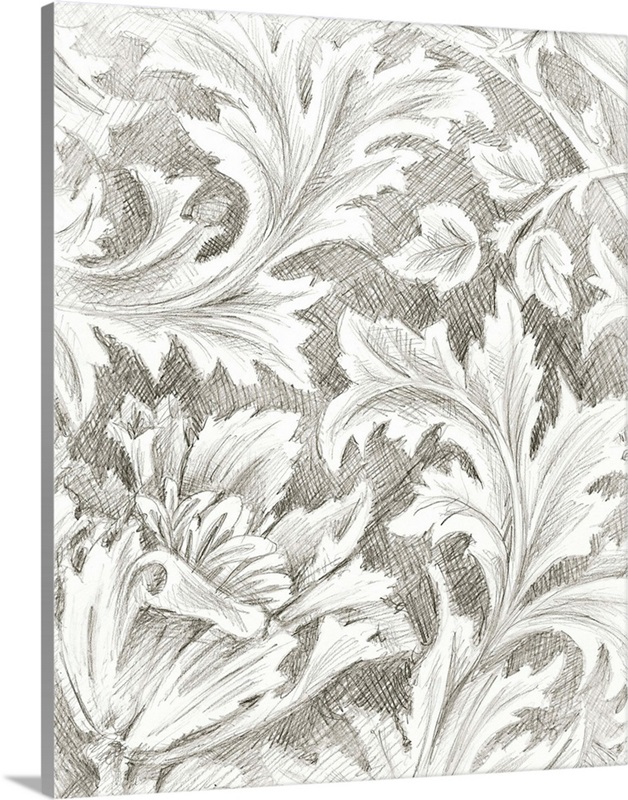 Floral Pattern Sketch II | Great Big Canvas