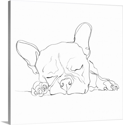 French Bulldog Contour I | Great Big Canvas