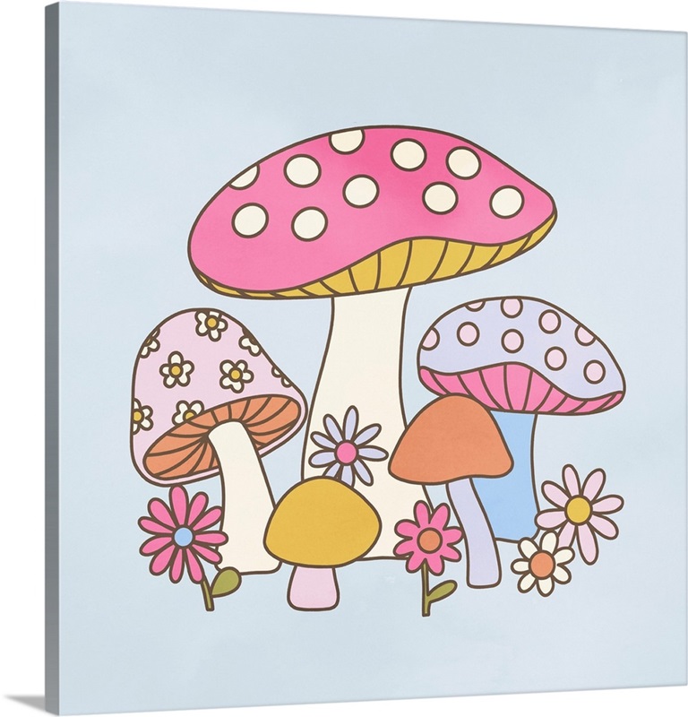 Friendly Fungi II Wall Art, Canvas Prints, Framed Prints, Wall Peels ...