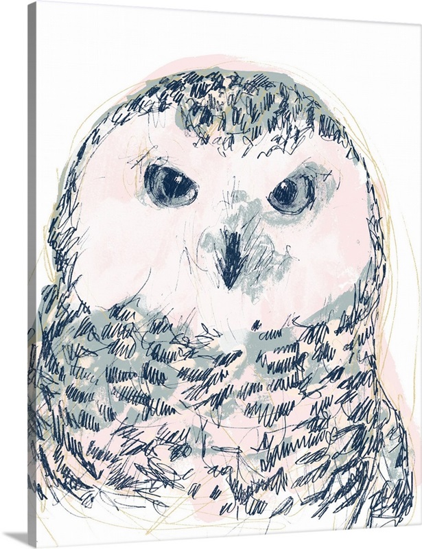 Funky Owl Portrait IV | Great Big Canvas