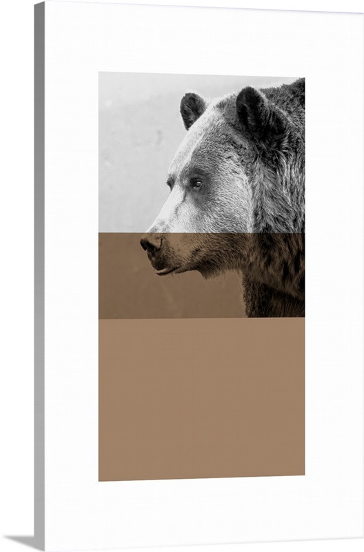 Geo Bear Wall Art, Canvas Prints, Framed Prints, Wall Peels | Great Big ...