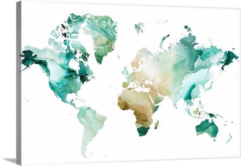 Geode World Map I | Great Big Canvas