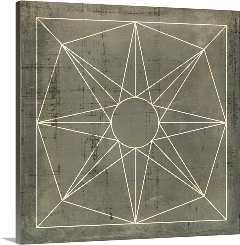 Geometric Blueprint VII | Great Big Canvas