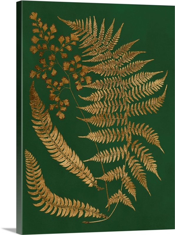 Gilded Ferns I | Great Big Canvas