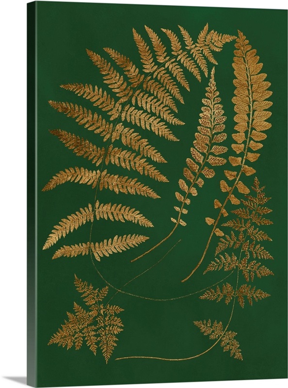 Gilded Ferns III | Great Big Canvas
