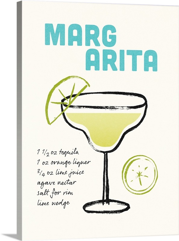 Hand Drawn Cocktails IV | Great Big Canvas