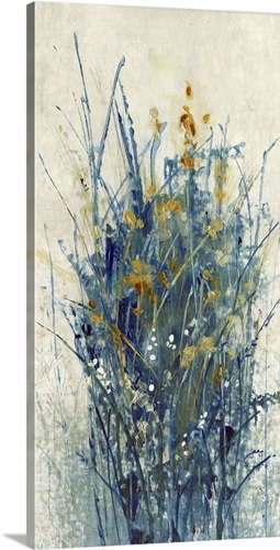 Indigo Floral I | Great Big Canvas