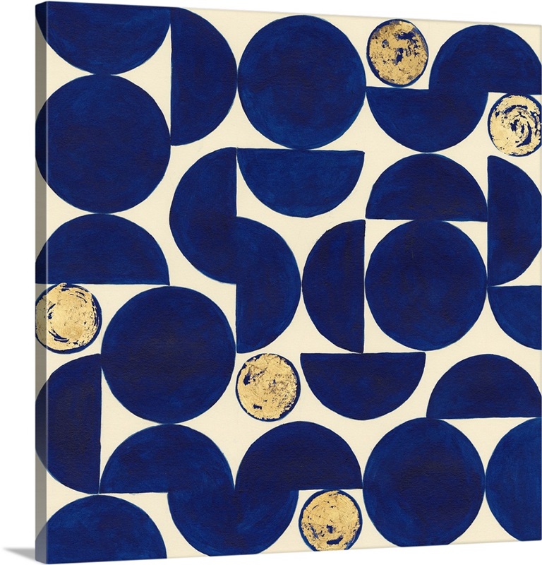 Indigo Hemispheres I | Great Big Canvas