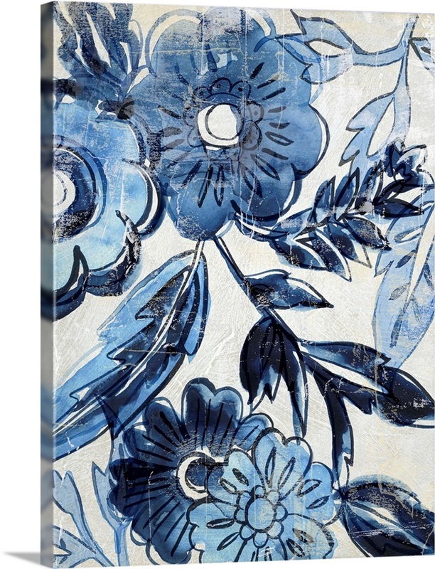Indigo Porcelain I | Great Big Canvas
