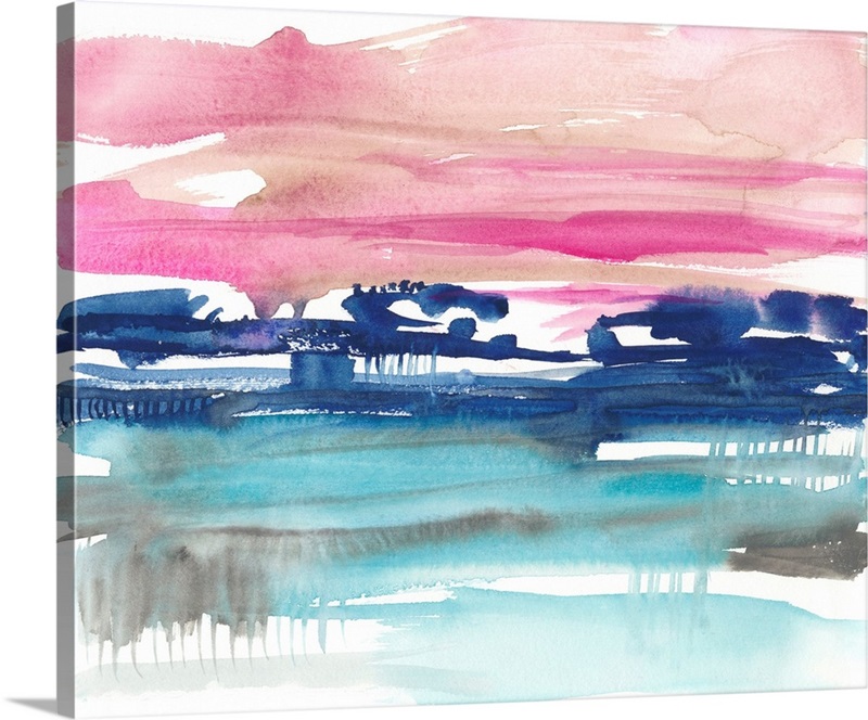 Indigo Sunset II | Great Big Canvas