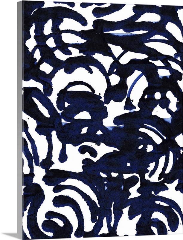 Indigo Swirls II | Great Big Canvas