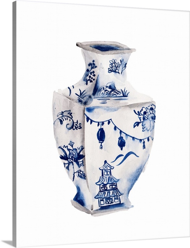Indigo Vase III | Great Big Canvas