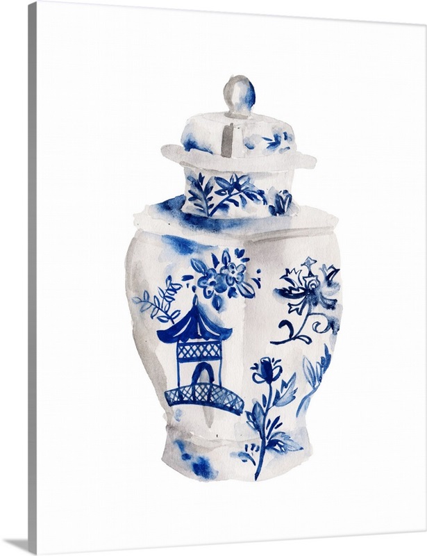 Indigo Vase IV | Great Big Canvas