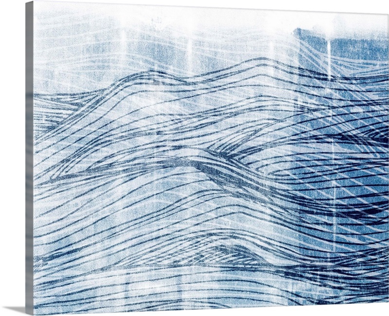 Indigo Waves I | Great Big Canvas