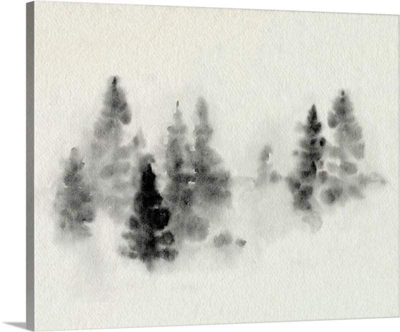 Inked Pine Forest III | Great Big Canvas