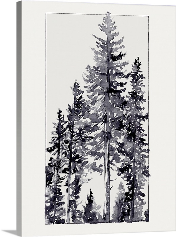 Inky Evergreen II | Great Big Canvas