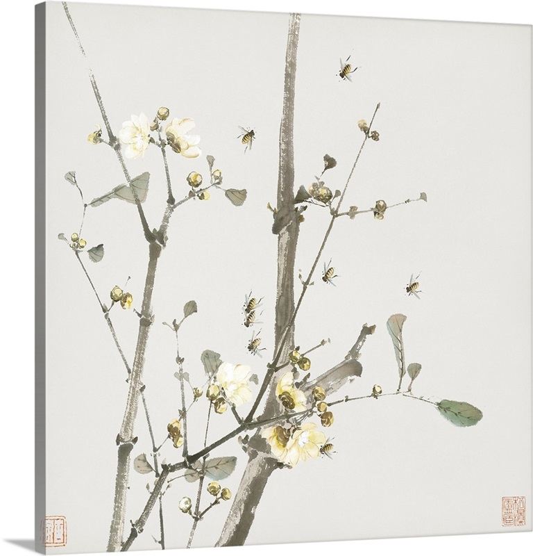 Insects And Flowers II | Great Big Canvas