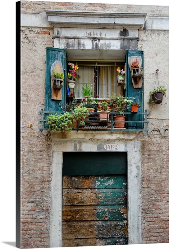 Italian Window Flowers I | Great Big Canvas