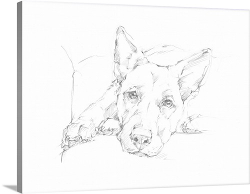 Lazy Dog IV Wall Art, Canvas Prints, Framed Prints, Wall Peels | Great ...