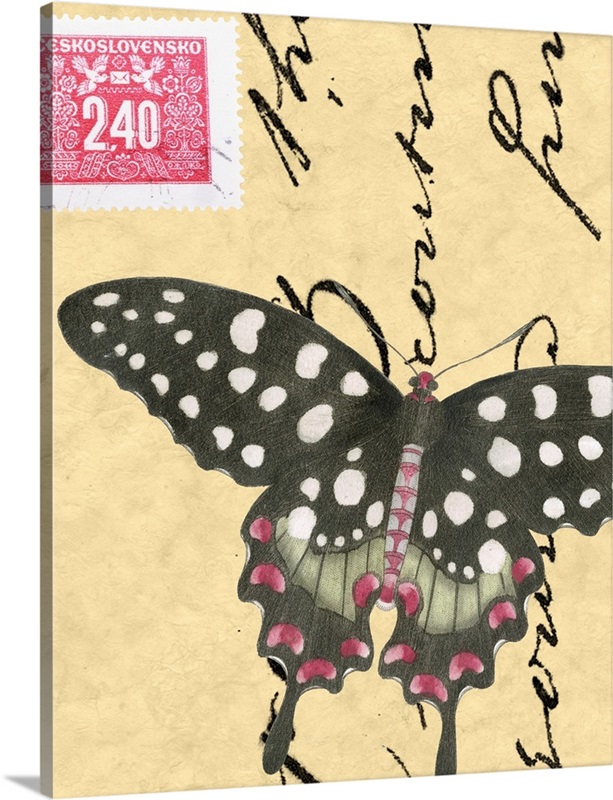 Le Papillon Script IV | Great Big Canvas