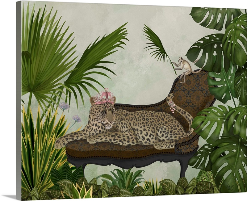 Leopard Chaise Longue | Great Big Canvas
