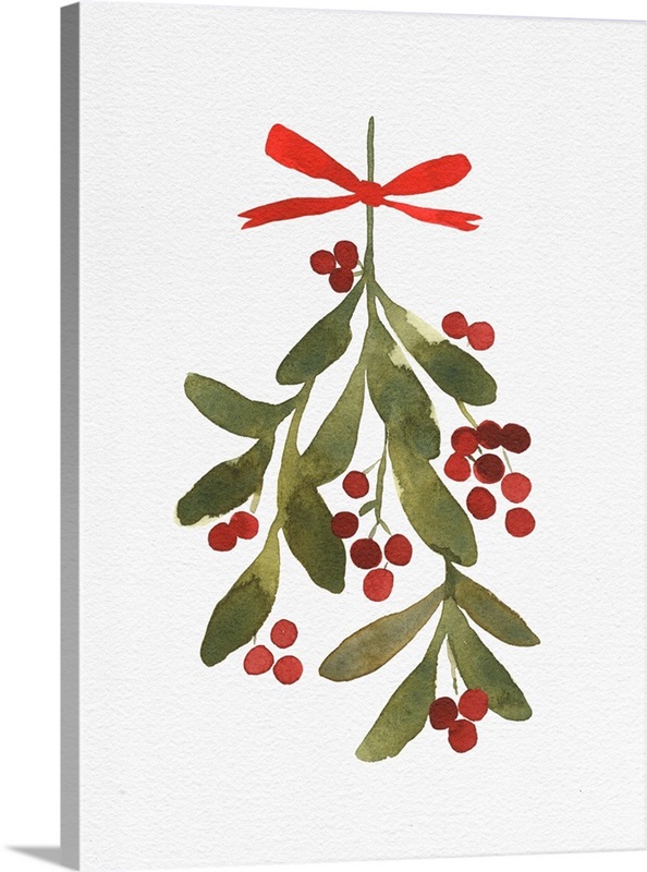 Mistletoe Bow II | Great Big Canvas