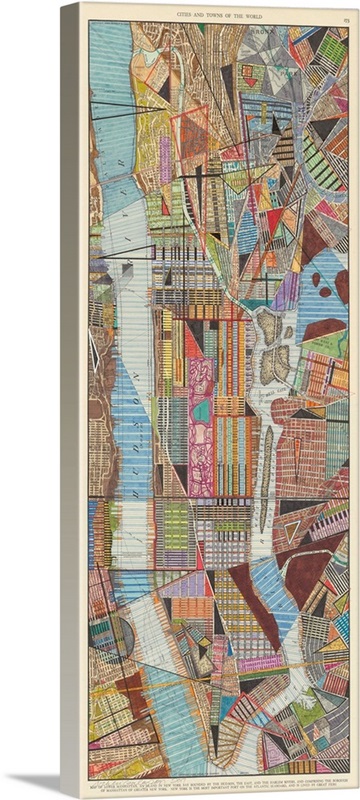 Modern Map of New York III | Great Big Canvas