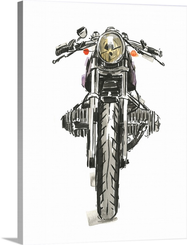 Motorcycles in Ink II | Great Big Canvas