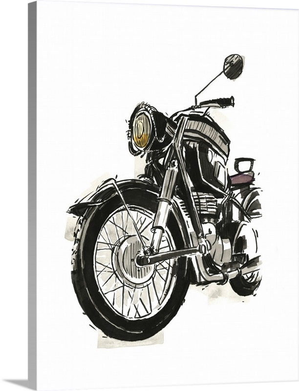 Motorcycles in Ink IV | Great Big Canvas