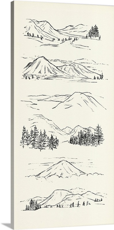 Mountain Ink I | Great Big Canvas