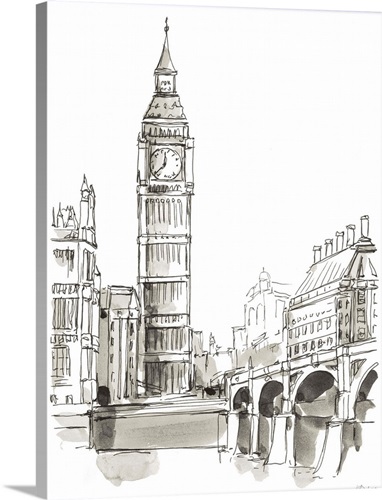 Pen & Ink Travel Studies II | Great Big Canvas