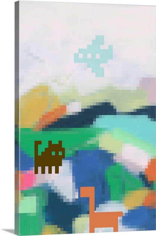 Pixel Land I | Great Big Canvas