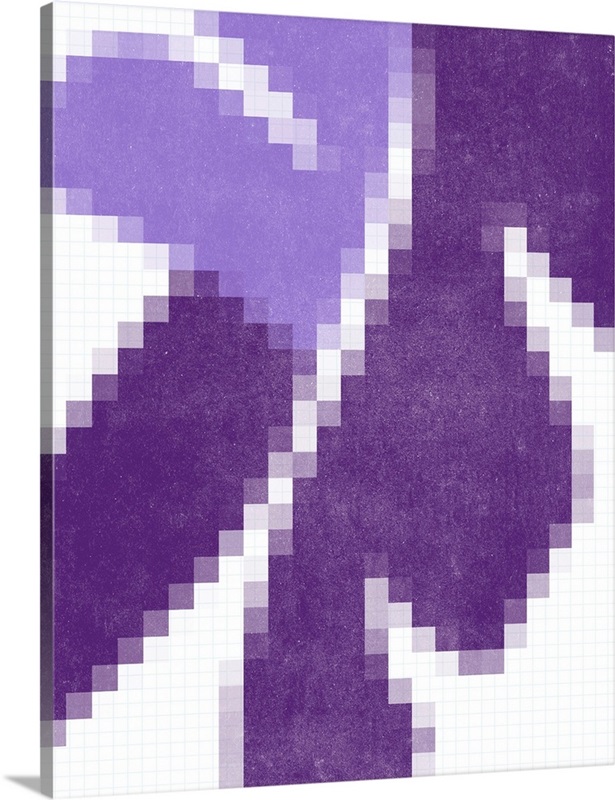 Pixel Leaves IV | Great Big Canvas