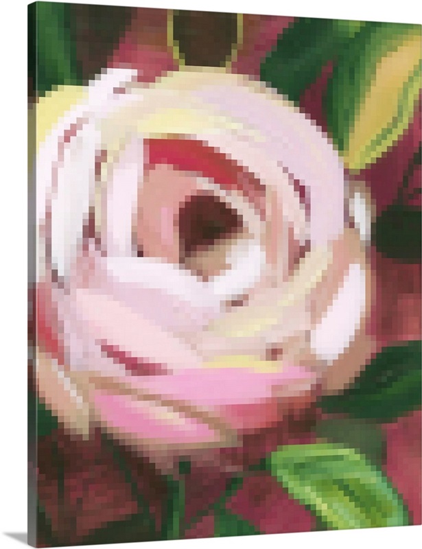 Pixel Rose I | Great Big Canvas