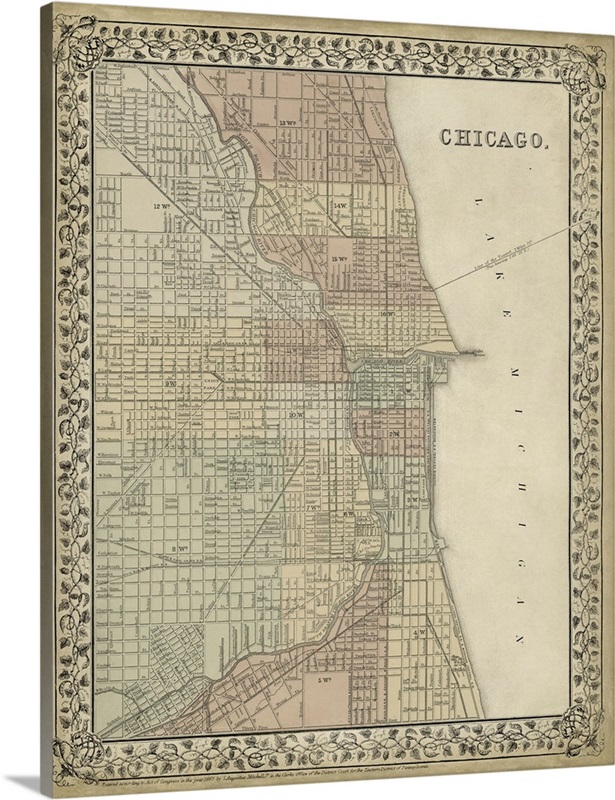 Plan of Chicago | Great Big Canvas