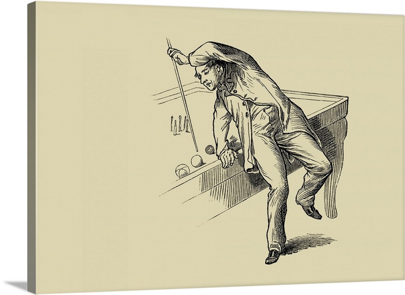 Pool Hall Antics IV | Great Big Canvas